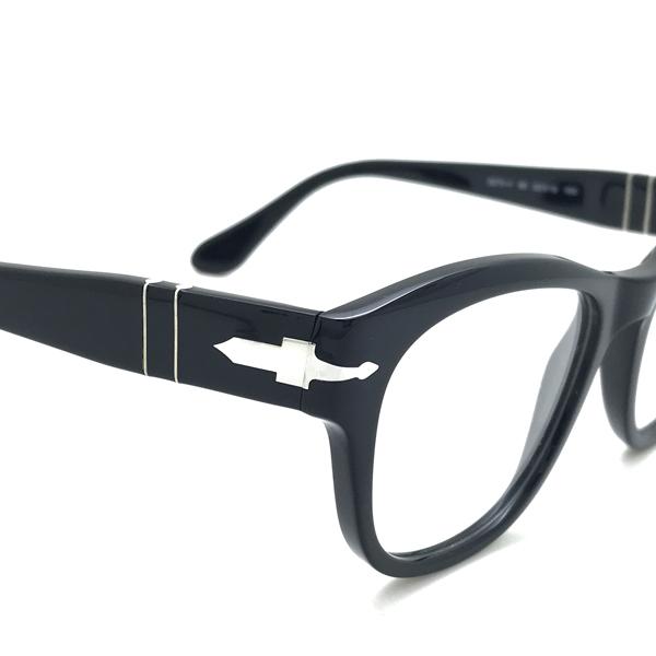 PERSOL ペルソール メガネフレーム ブランド ブラック 眼鏡 0PO-3270-95 : WOODNET - 通販 - Yahoo!ショッピング