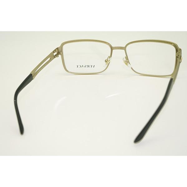 VERSACE（ヴェルサーチェ） メガネフレーム ベルサーチ ブランド 0VE-1236-1371 ブラック×ゴールド : WOODNET ...