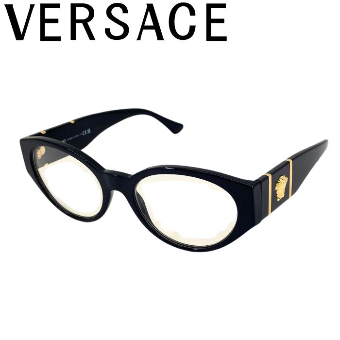 VERSACE メガネフレーム ブランド ヴェルサーチェ ベルサーチ ブラック 眼鏡 0ve-3345-gb1 : WOODNET - 通販 ...