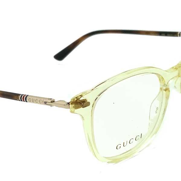 GUCCI グッチ クリアライトイエロー メガネフレーム ブランド 眼鏡 GUC-GG-0390O-008 : WOODNET - 通販 ...
