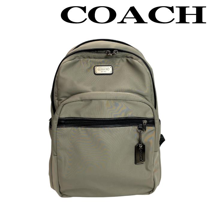 COACH（コーチ） 【中古】【ほぼ新品】COACH バッグ ブランド バックパック リュック グレー×ブラック 鞄 r-coach-b ...
