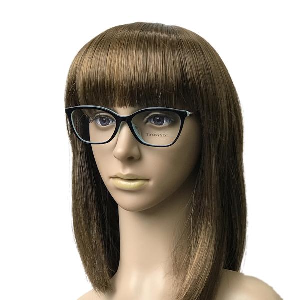 TIFFANY&Co.（ティファニー） メガネフレーム ブランド ブラック×スカイブルー×シルバー 眼鏡 TF2205F-8055 ...