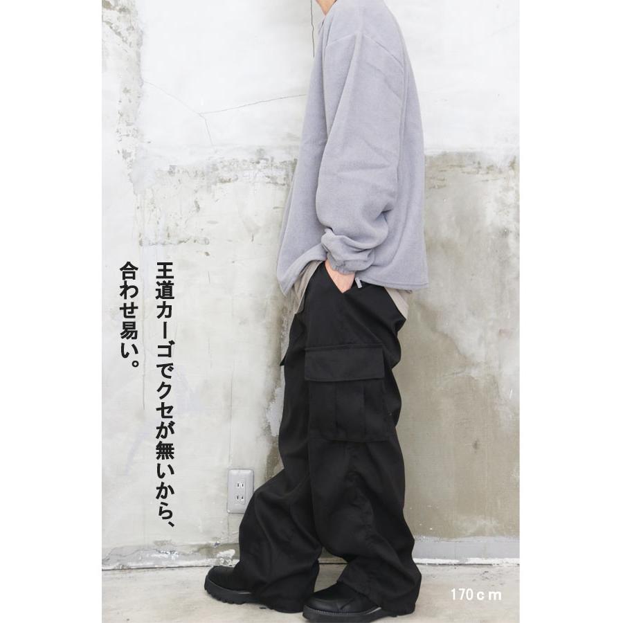 1/13(月) ワイドカーゴパンツ メンズ ワイドパンツ メンズファッション カーゴパンツ ブラック 黒 [M便 1/1] 裾絞り ワイド ゆったり 春服 夏服 メンズ 秋服 : th ...