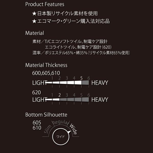 BURTLE バートル 610 ツータックパンツ : WORCTION - 通販 - Yahoo!ショッピング