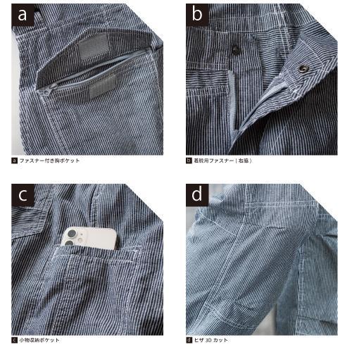 GRACE ENGINEER'S GE-584 SK PRODUCT 綿麻ストライプサロペット : WORCTION - 通販 - Yahoo!ショッピング