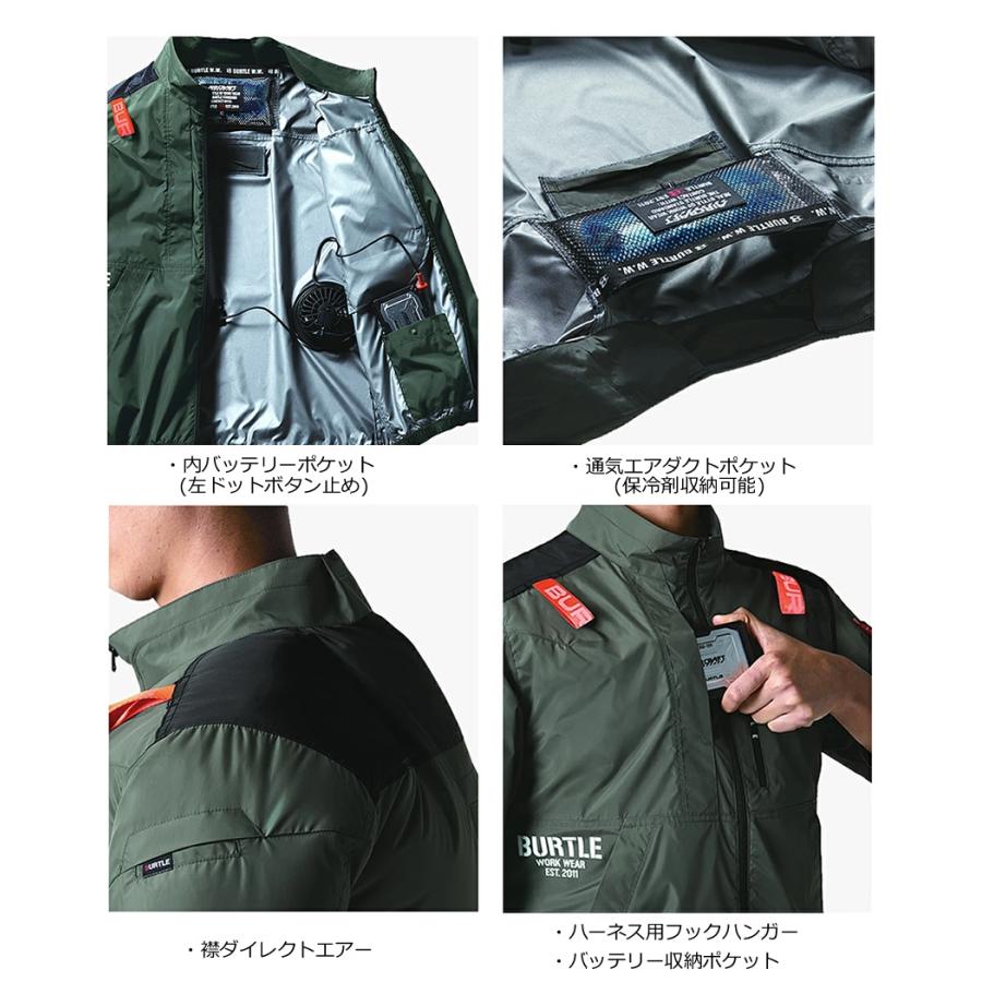 バートル エアークラフト 2023年モデル 長袖ブルゾン ジャケット 電動ファン対応ウェア 撥水加工 遮熱効果 BURTLE AIRCRAFT AC2011 :AC2011:あだちやWORK ...