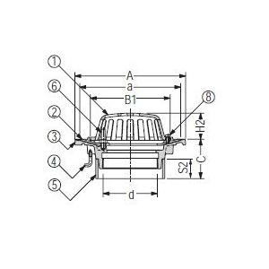 カネソウ ルーフドレン アルミニウム製 たて引き用打込型 EHSR-2 75 : ehsr-2-75 : ワークパーツ - 通販 - Yahoo!ショッピング