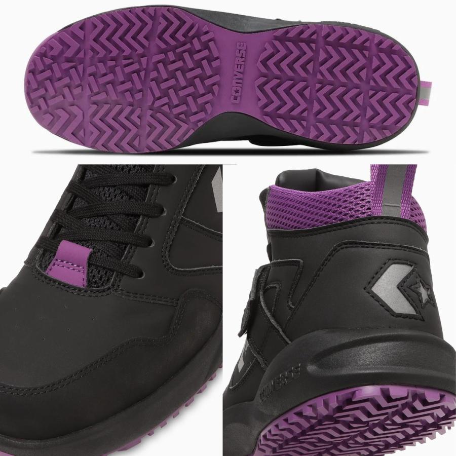 CONVERSE CPD RUN 'N SLAM PS / ホワイト/ブラック/プラム セーフティーシューズ 安全靴 25.5cm 26 ...