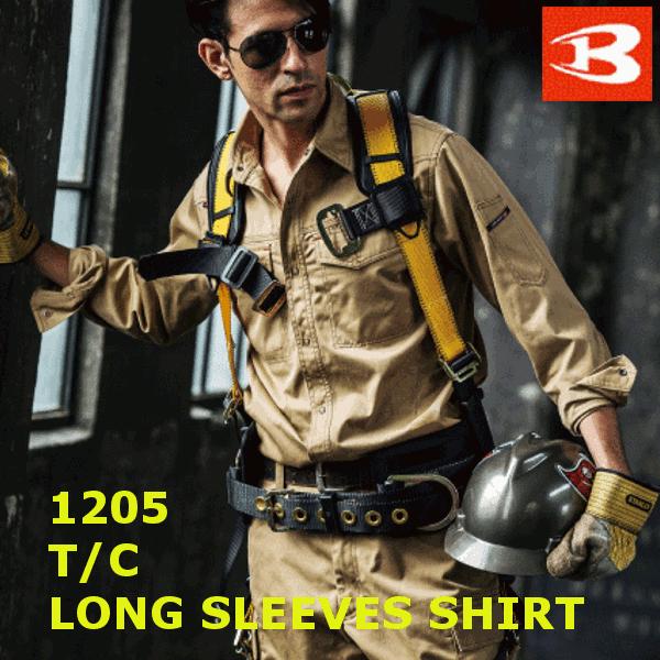 BURTLE バートル BURTLE 秋冬用 制電長袖シャツ 1205 S〜LL メンズ 作業服 作業着 : 作業服のB-STYLE - 通販 - Yahoo!ショッピング