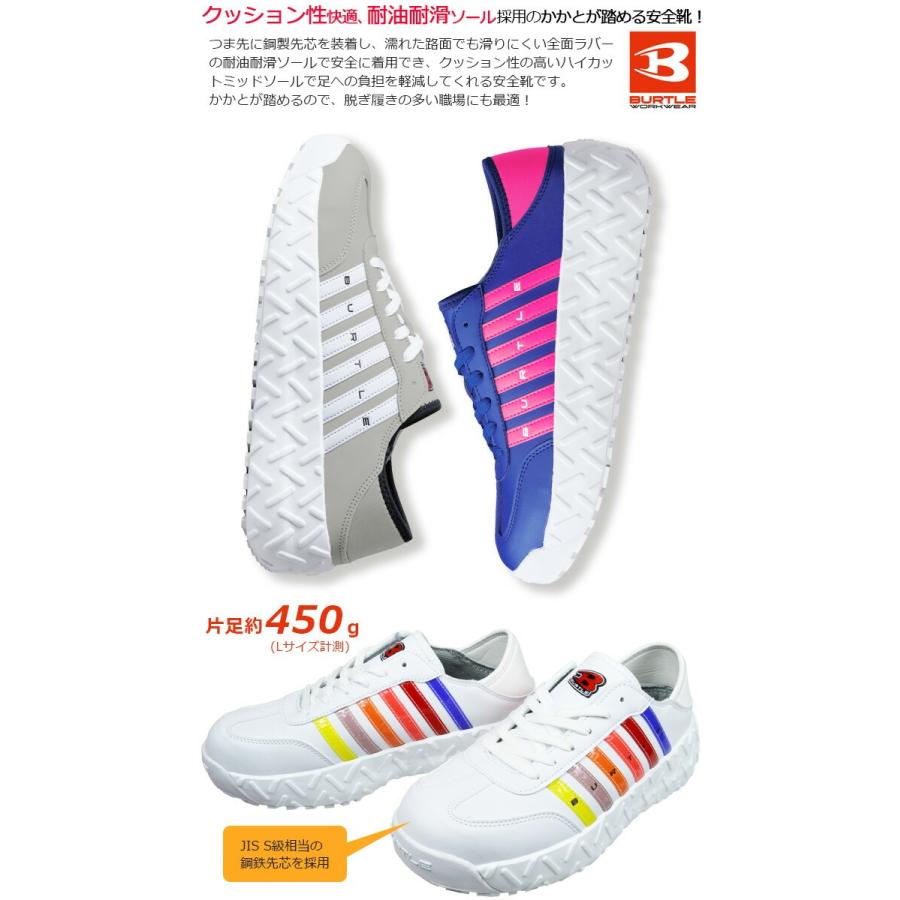 BURTLE バートル 安全靴 スニーカー 23.0-28.0cm 3302 ローカット メンズ レディース 2025年新作 鋼製先芯 耐油 耐滑 制菌消臭 おしゃれ セーフティーシューズ ...