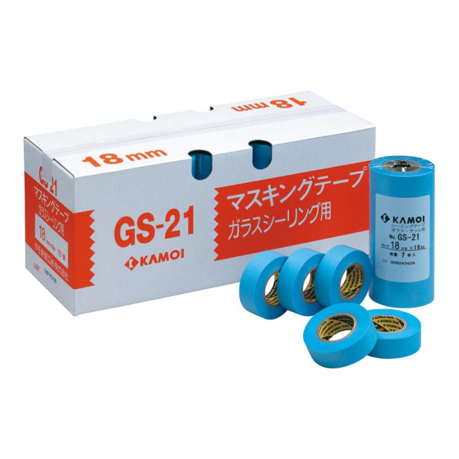カモ井（KAMOI） カモ井加工紙 マスキングテープ No.GS-21 21mm ×18m 60巻入 取寄 : ネットペイント Yahoo!店 ...