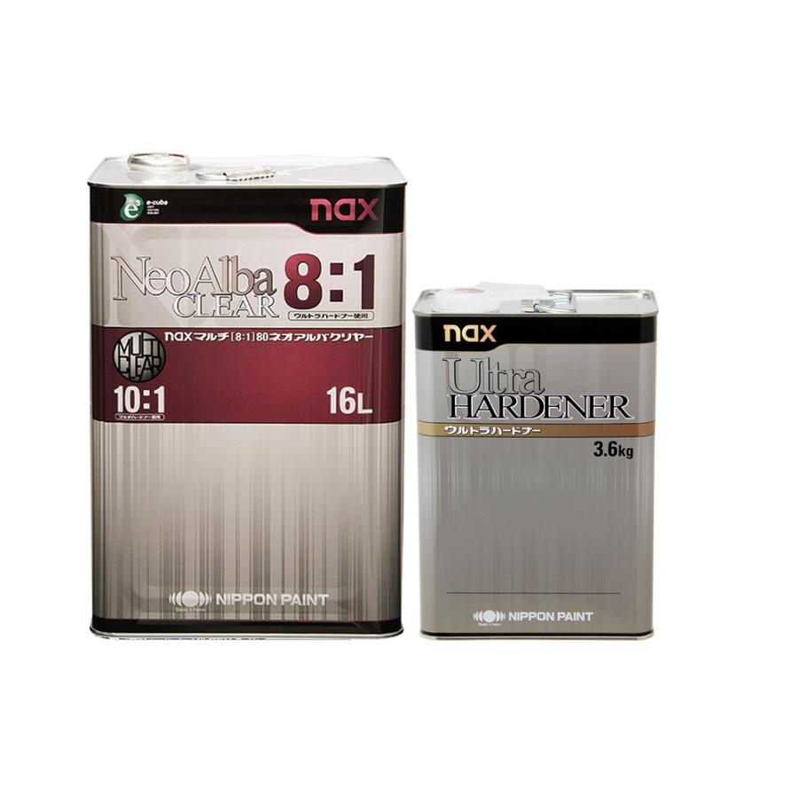 日本ペイント 3005059 naxマルチ (8:1)80 ネオアルバクリヤー 16L×1缶 + 硬化剤 (各1本 セット) 即日発送 : ネットペイント Yahoo!店 - 通販 ...