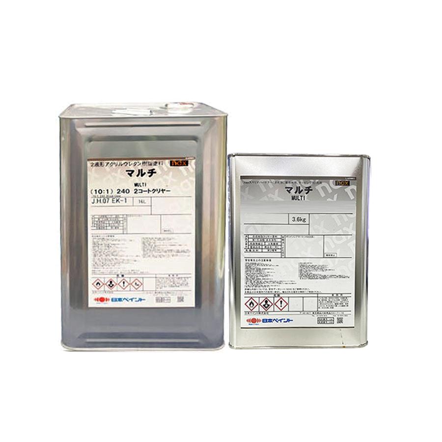 日本ペイント 1008253 naxマルチ (10:1)240 2コートクリヤー 16L×1缶 + 硬化剤 (各1本 セット) 取寄 : ネットペイント Yahoo!店 - 通販 ...