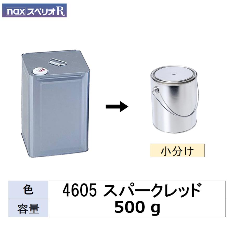 日本ペイント 小容量サイズ nax スペリオR 4605 スパークレッド 500g (小分け販売) 取寄 :nhp-1038:ネットペイント Yahoo!店 - 通販 - Yahoo!ショッピング