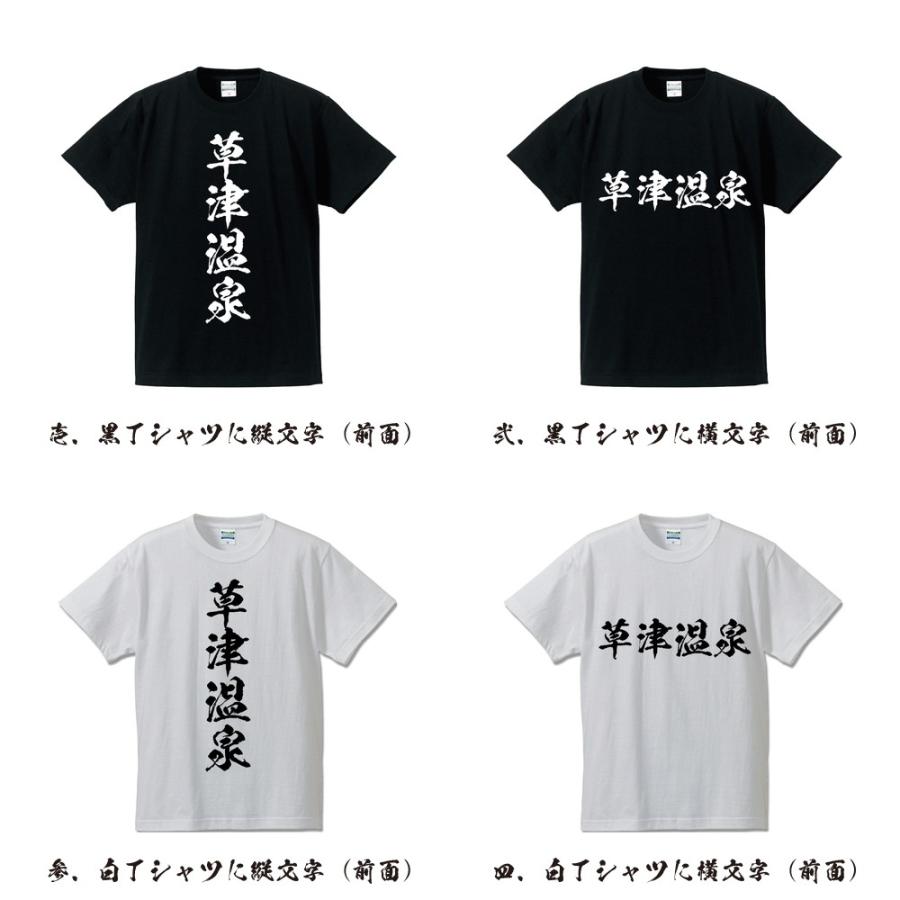 草津温泉 筆文字 Tシャツ 半袖 書道家が書く 名入れ 漢字 オリジナル プリント 百名湯 メンズ レディース キッズ ギフト 推し活