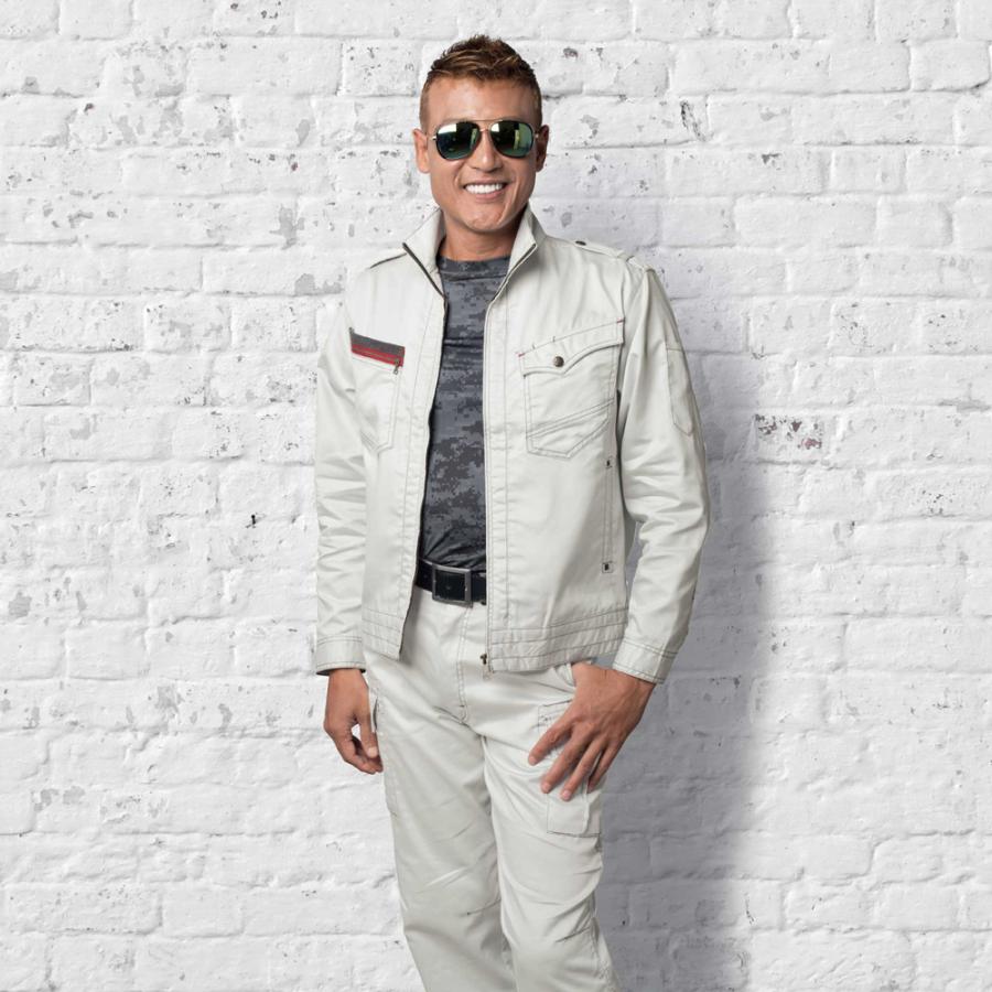 送料無料 大きいサイズ ジャウィン 上下セット 作業服 春夏 ミリタリーテイスト メンズ 作業着 Jawin 55700 ジャンパー 55702 ノータックカーゴパンツ :set-55700 ...