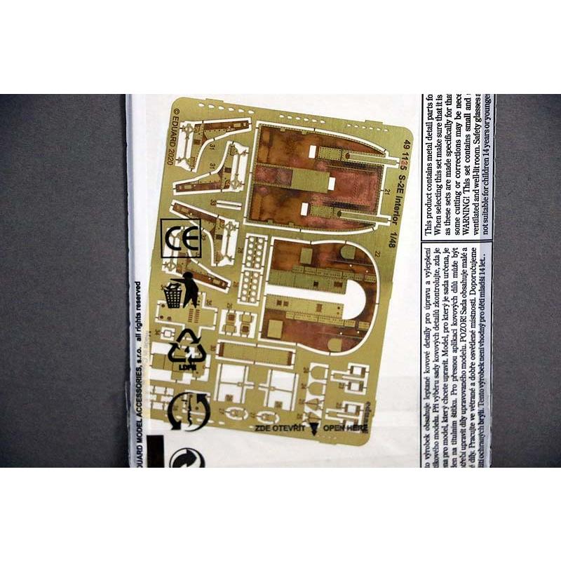 エデュアルド エデュアルド(491135）1/48 アメリカ空軍 艦上対潜哨戒機S-2E / S2G Tracker用内装エッチングパーツ ...