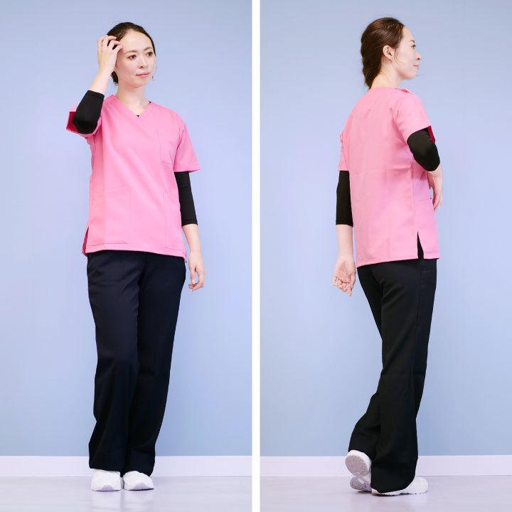 ストレッチスクラブ アイトス 医療白衣 チームスクラブ 病院 撥水 帯電防止 メディカルウェア 介護 リハビリ メンズ レディース 男女兼用 スクラブ az-861405 :az-861405 ...