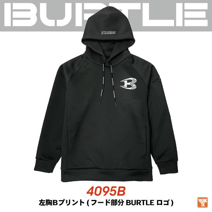 [即日出荷] [2024年新作] バートル 防寒着 パーカー トレーナー プルオーバー スウェット メンズ レディース 作業着 カジュアル ブラック 黒 BURTLE bt-4095 :bt ...