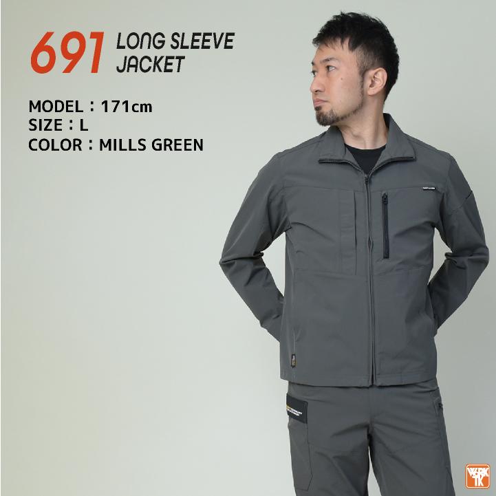 BURTLE バートル ストレッチ 長袖 ジャケット 冷感 コーデュラ 春夏 ブルゾン ジャンパー メンズ レディース 作業着 作業服 おしゃれ カジュアル 人気 bt-691 : 作業服 ...