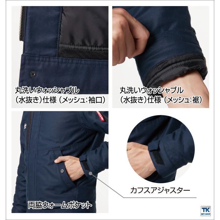 BURTLE バートル サーモクラフト 長袖防寒ジャケット 電熱パッド対応 防寒着 秋冬 綿100% 男女兼用 裏アルミメッシュ 撥水性 メンズ レディース bt-8210-b : 作業服 ...