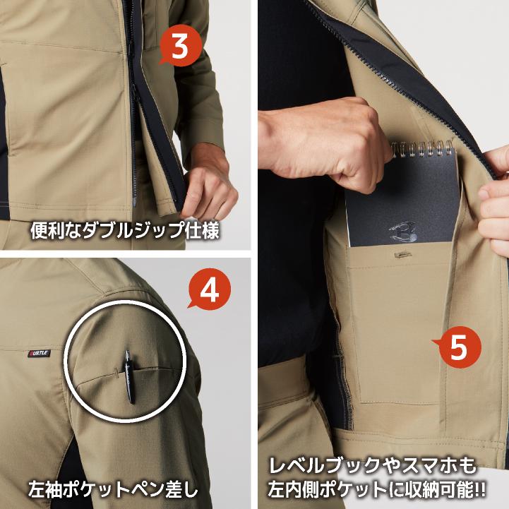 BURTLE バートル ストレッチ 長袖 ジャケット 春夏 ブルゾン ジャンパー メンズ レディース 作業着 作業服 制服 ユニフォーム 大きいサイズ 人気 bt-9701-b : 作業服 ...