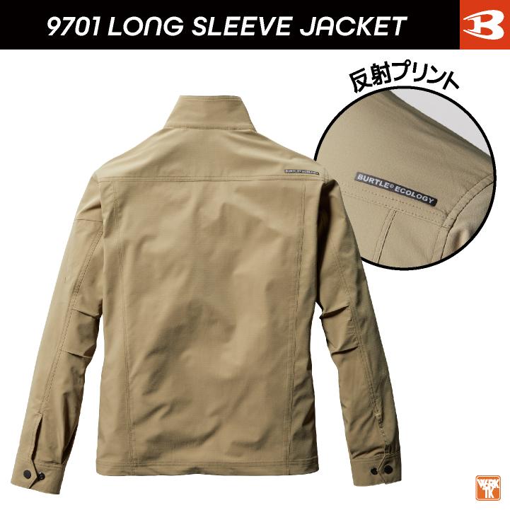 BURTLE バートル ストレッチ 長袖 ジャケット 春夏 ブルゾン ジャンパー メンズ レディース 作業着 作業服 カジュアル 企業 制服 ユニフォーム 人気 bt-9701 : 作業服 ...