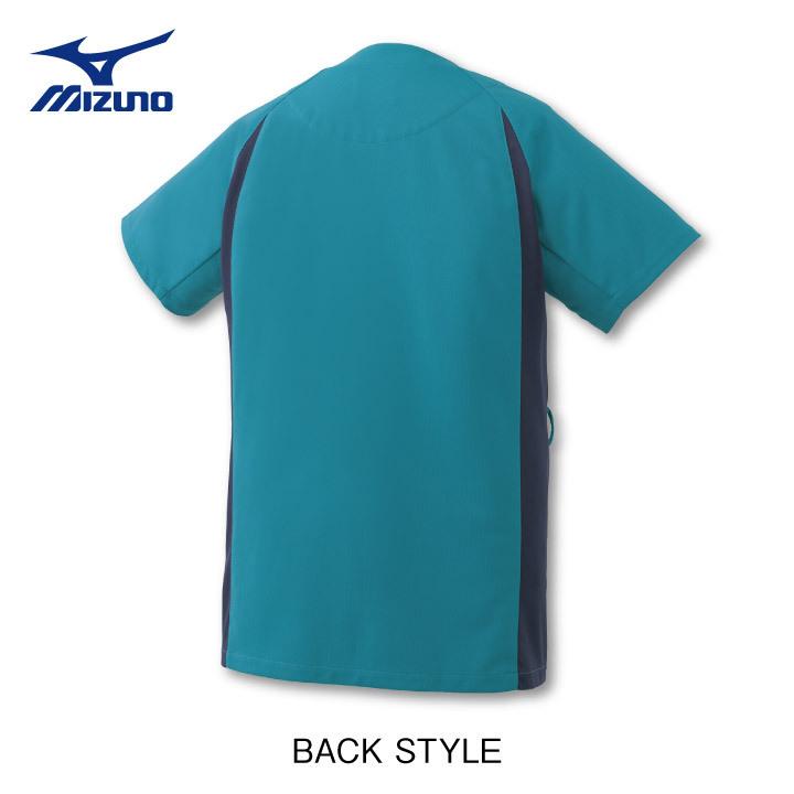 ミズノ スクラブ 男女兼用 MIZUNO 透け防止 ストレッチ 白衣 医療用 病院 看護師 ナース 整骨院 リハビリ 介護士 男性 女性 ユニセックス チトセ ct-mz0240 :ct ...