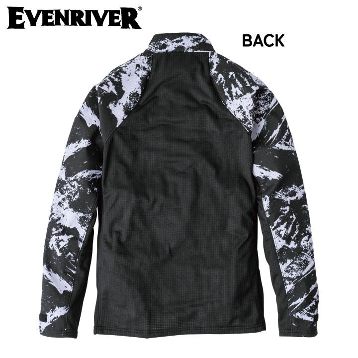 EVENRIVER イーブンリバー 長袖 ハーフジップ 秋冬 上着 メンズ レディース 仕事服 作業着 おしゃれ トップス er-me206 : 作業服・空調服・医療白衣のWorkTK ...