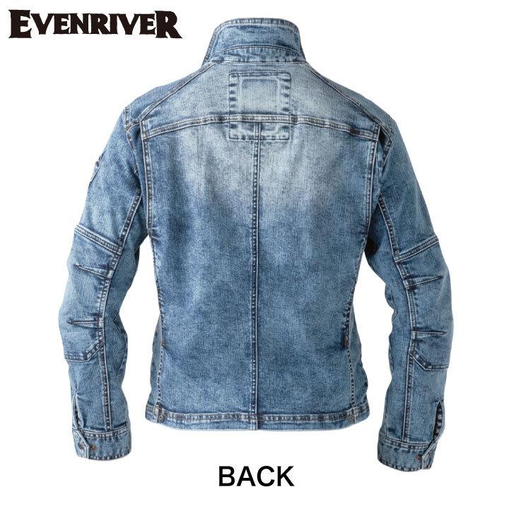 EVENRIVER イーブンリバー ブルゾン ワークウェア カジュアル おしゃれ デニム 作業着 作業服 春夏 秋冬 長袖 er-usd807 : 作業服・空調服・医療白衣のWorkTK ...