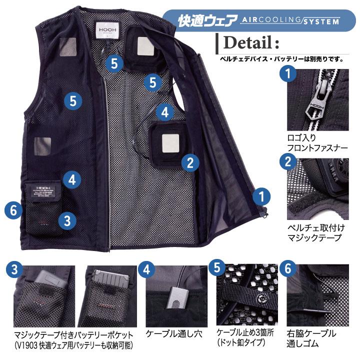 村上被服 ペルチェベスト 単品 春夏 インナー メンズ レディース ストレッチ 通気性 消臭テープ 仕事服 作業着 おしゃれ mh-p119 :mh-p119:作業服・空調服・医療白衣の ...