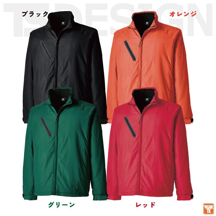 TS DESIGN 長袖防寒ジャケット 秋冬 防寒着 防寒 ライトウォームジャケット メンズ レディース 軽量 撥水 保温作業着 シンプル カジュアル 長袖 tw-43326 : tw ...