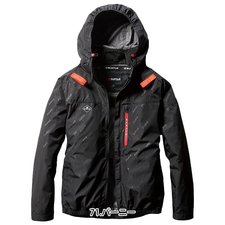 BURTLE エアークラフト 【服のみ】XXL WORKWEAR AC2061 ブルゾン サイドファン 遮熱 作業服 空調 熱中症対策 ファン付きウェア対応 kkac2061 バートル ...
