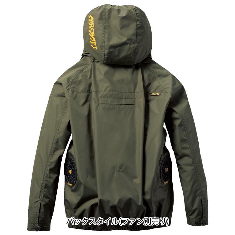 BURTLE エアークラフト 【服のみ】XXL WORKWEAR AC2061 ブルゾン サイドファン 遮熱 作業服 空調 熱中症対策 ファン付きウェア対応 kkac2061 バートル ...