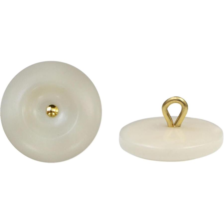 きらきらぷんぷん丸 ナットボタン 足つきボタン 白 メタル ゴールド 足つき ウッド ボタン 飾りボタン 5個入り B-1052 : あんしんや - 通販 - Yahoo!ショッピング