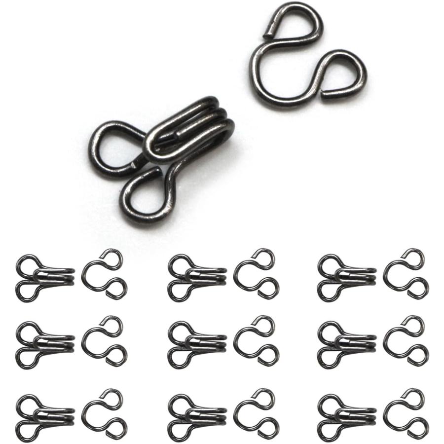 きらきらぷんぷん丸 スプリングホック 10組入り 黒 ミニサイズ 金属製 メタル 留め具 ホック 手芸 裁縫 手縫い ハンドメイド フック 前かん BK-025 : あんしんや - 通販 ...