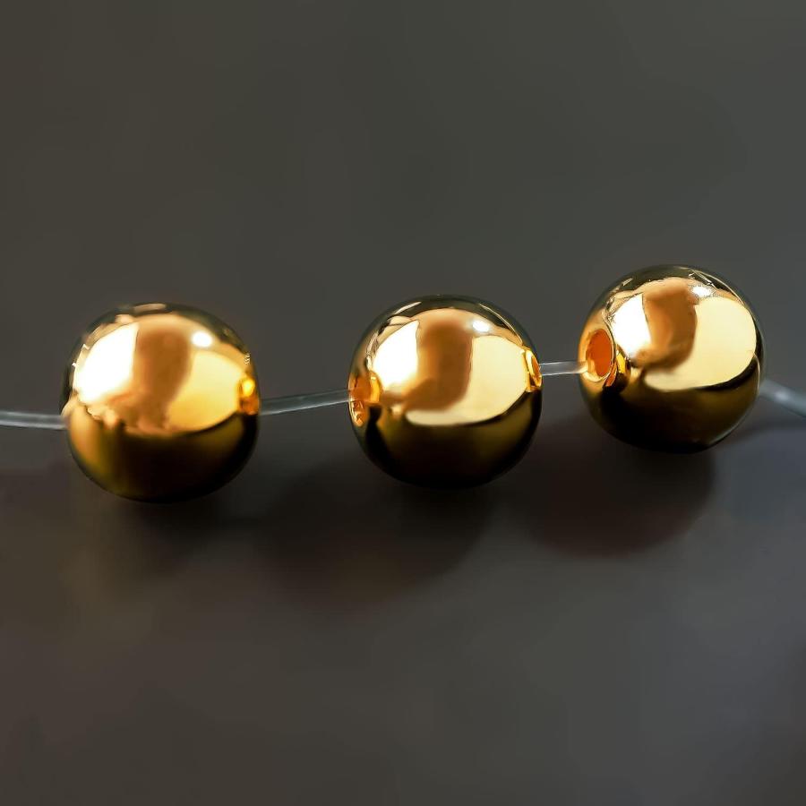 ゴールド30個入り球体 丸型 穴あり 軽量 アクセサリーパーツ きらきらぷんぷん丸 CB-002 :cb-002:あんしんや - 通販 - Yahoo!ショッピング