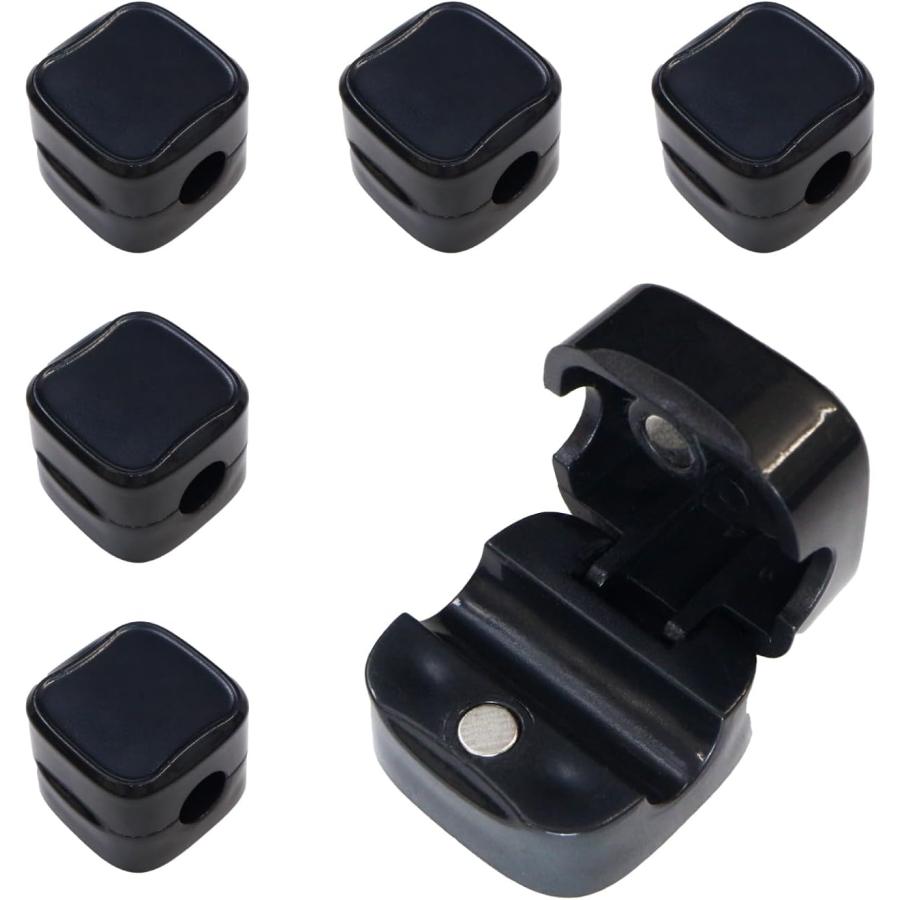 きらきらぷんぷん丸 ケーブルホルダー マグネット式 黒 粘着シール付き コード ケーブルクリップ ケーブル 固定 配線 CBN-005 : あんしんや - 通販 - Yahoo!ショッピング