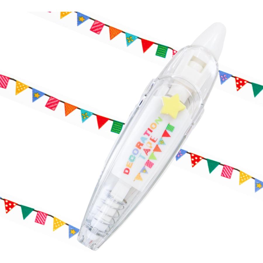 きらきらぷんぷん丸 デコレーションテープ ペン 旗 フルーツ 手帳 デコ スケジュール 手紙 カレンダー アルバム DEPN-006 ...