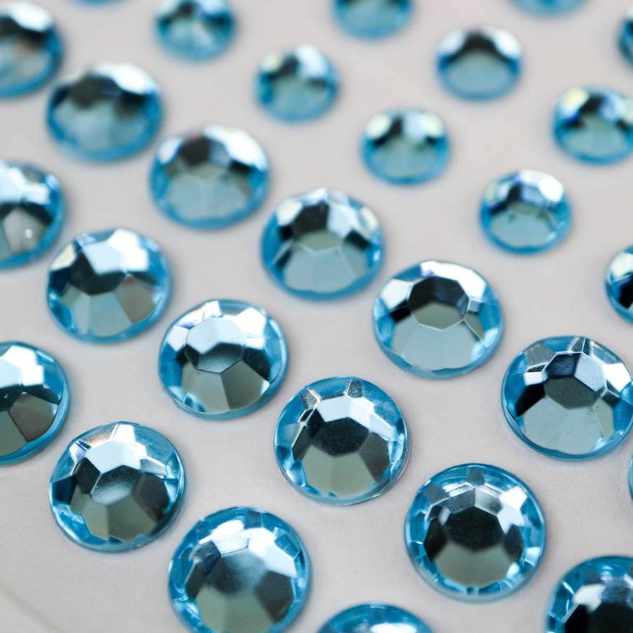ラインストーンシール(デコシール) ジュエリータイプ 4〜9ミリ ブルー きらきらぷんぷん丸 LS-079 :LS-079:あんしんや - 通販 - Yahoo!ショッピング