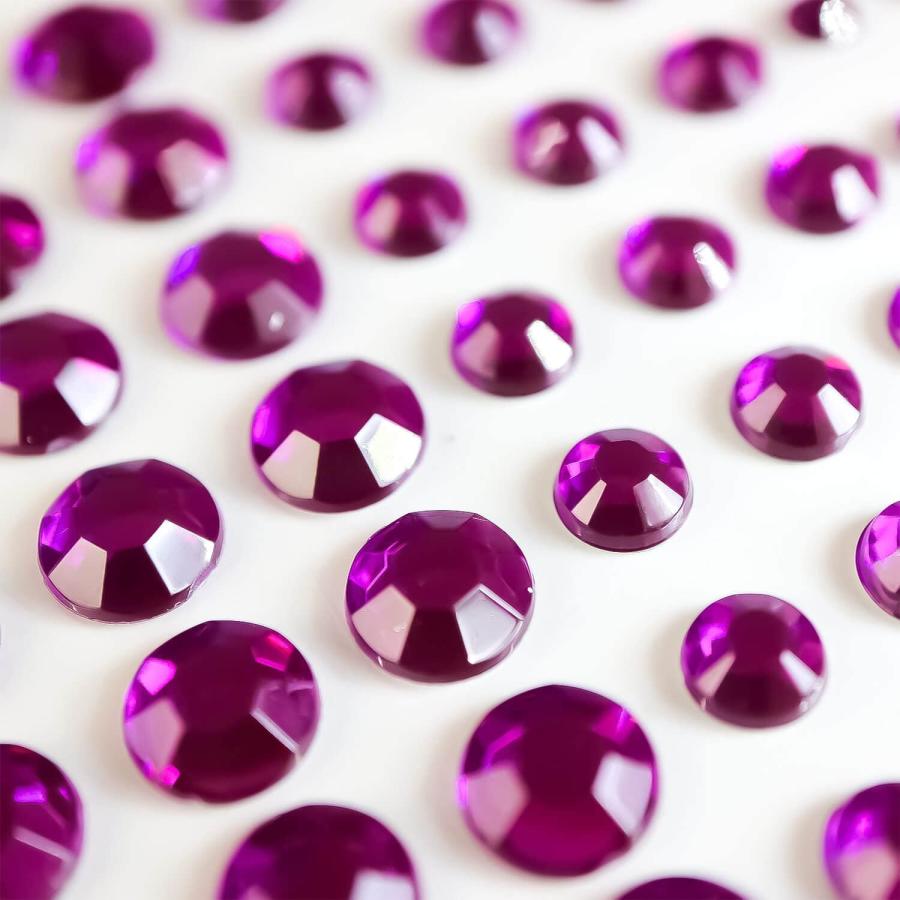 きらきらぷんぷん丸 ラインストーンシール(デコシール) ジュエリータイプ 4〜9ミリ パープル LS-128 : あんしんや - 通販 - Yahoo!ショッピング