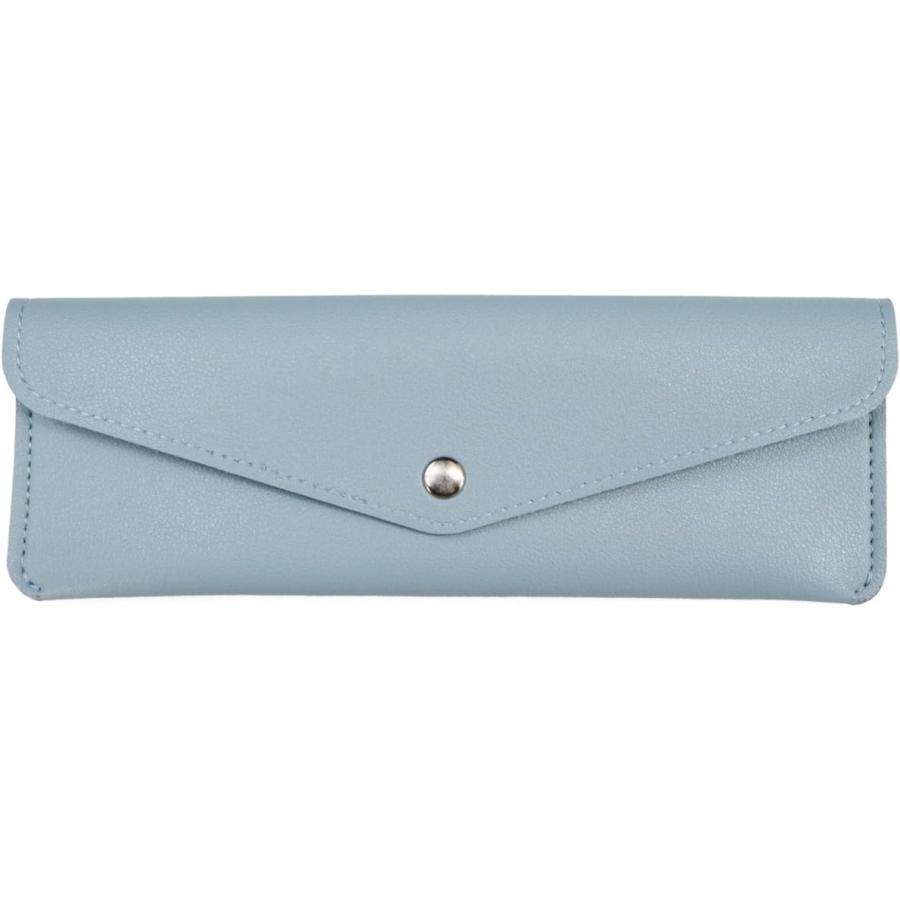 きらきらぷんぷん丸 ペンケース レザー 【ライトブルー】 水色 革 筆箱 スリム 社会人 高校生 大学生 コンパクト 可愛い PCA-002 : あんしんや - 通販 - Yahoo!ショッピング