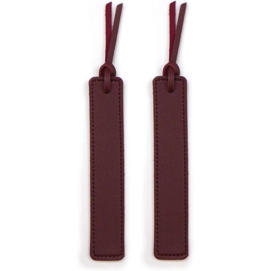 きらきらぷんぷん丸 レザー しおり 2個入り 【ワインレッド】 赤 栞 ブックマーカー ブックマーク 革 本 おしゃれ 可愛い SOR-005 : あんしんや - 通販 - Yahoo!ショッピング