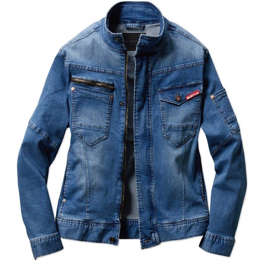 BURTLE 作業着 ジャケット 2020SS 超ストレッチ デニム 接触冷感 スリム バートル 591D : ワークウェイ 作業着 手袋 合羽 長靴の専門店 - 通販 - Yahoo!ショッピング