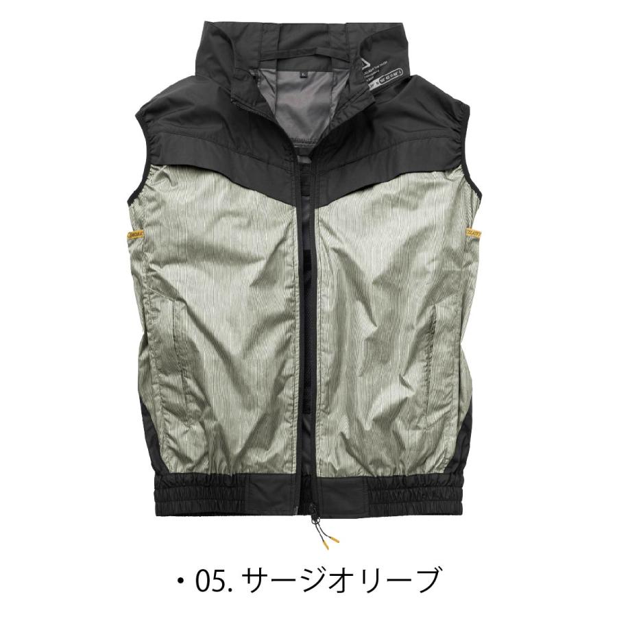 空調風神服 電動ファン専用 ウェア 服のみ ベスト アウトドア 熱中症対策 ポリ100% アタックベース 6640 : 6640 : ワークウェイ - 通販 - Yahoo!ショッピング
