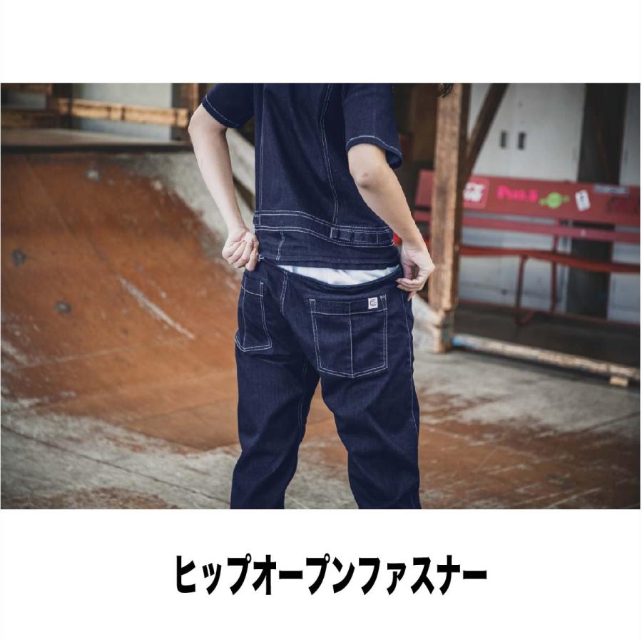 つなぎ ツナギ 半袖 オールインワン レディース 酪農 DIY ヒップオープン GE-655 :ge-655:ワークウェイ - 通販 - Yahoo!ショッピング