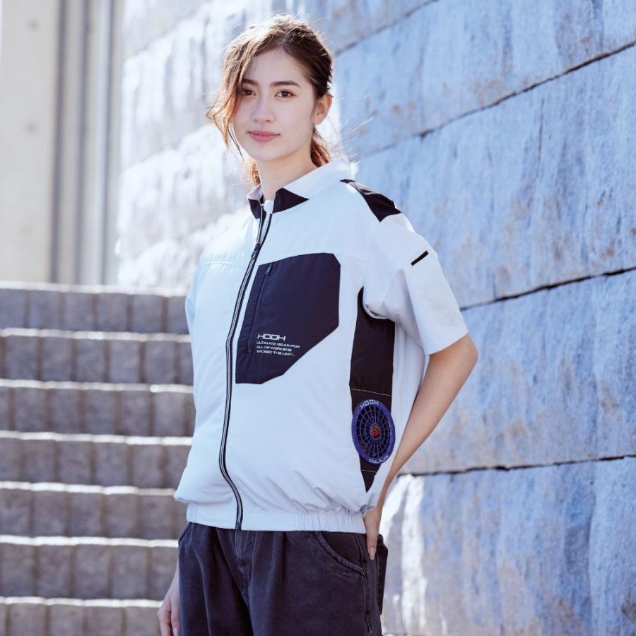 村上被服 空調服 HOOH 鳳凰 快適ウェア サイドファン半袖ジャケット(ウェアのみ) V6617 作業着 作業服 空調作業服 春夏 夏物 6L 大きいサイズ対応 : 作業服の専門店 ワーク ...