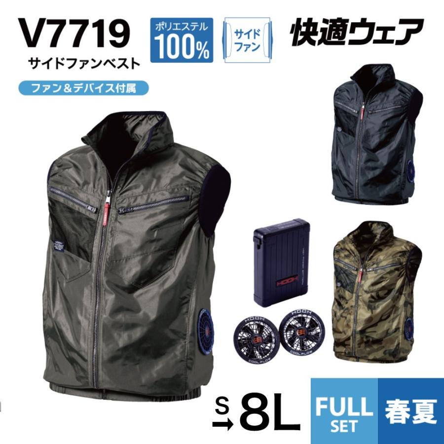 村上被服 空調服 HOOH 鳳凰 快適ウェア サイドファンベスト(ファン・バッテリーセット) v7719 作業着 作業服 空調作業服 男女兼用 春夏 夏物 デバイス付属 8L : 作業服の専門 ...