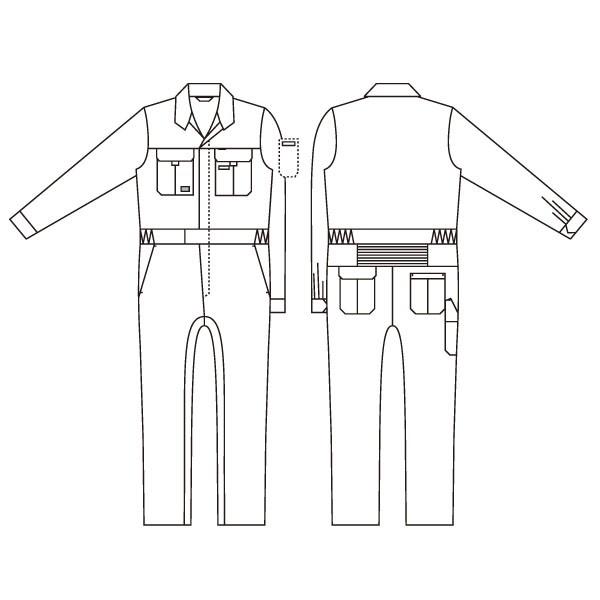 SOWA 9200 つなぎ・続服 ポリエステル65%、綿35% 4L : sw000076 : ワーク・ザウルスYahoo!店 - 通販 - Yahoo!ショッピング