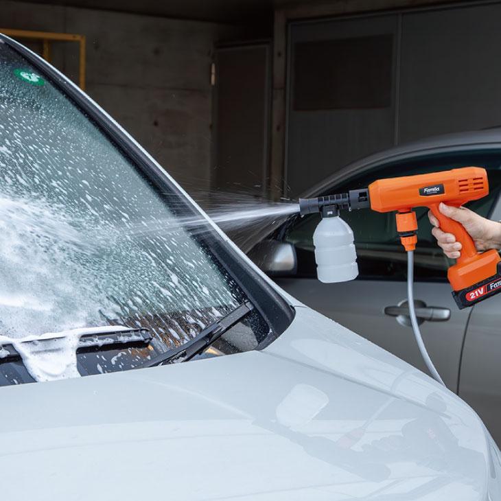 ファミラ 充電式 高圧洗浄機DX 14点セット ペットボトル ハンディ